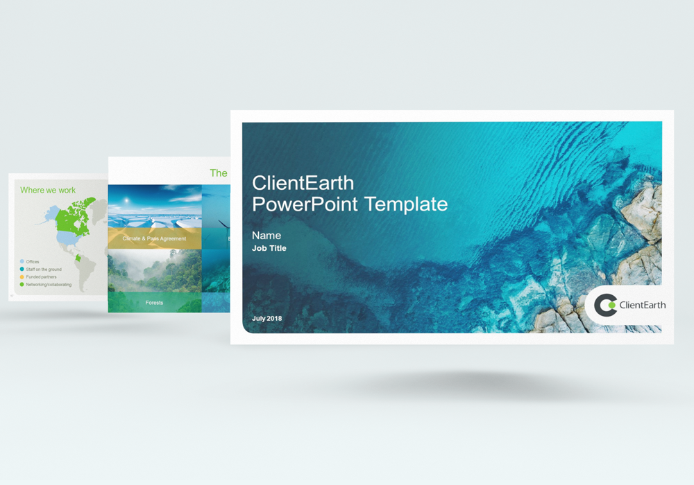 Client Earth PowerPoint - Amanda Design Freelance Designer